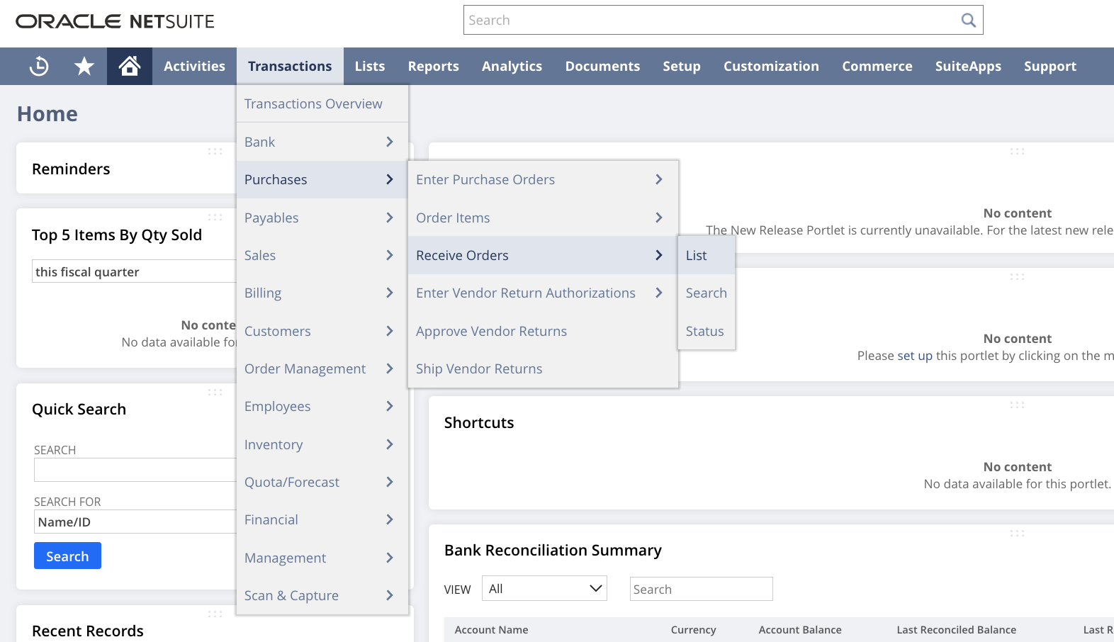 NetSuite Receipts Integration